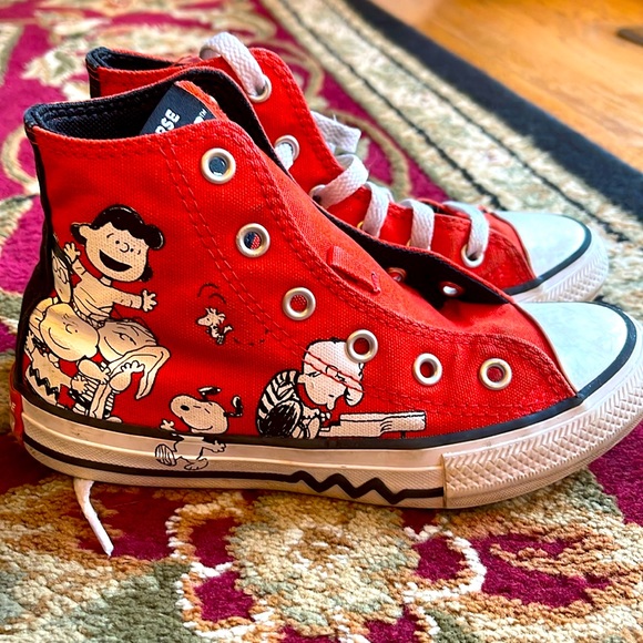 Converse | Shoes | Guc Peanuts Charlie Brown The Gang Sneakers | Poshmark